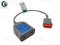 China Temperature Probe Compatible GE 11 Pin Adapter cable to Double YSI for sale