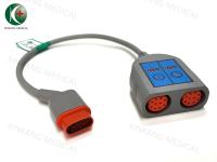 China Compatible Drager 16Pin IBP Cable To Double  10 Pin Connector for sale