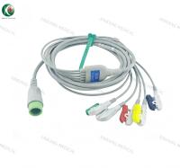 China Compatible Comen 12 Pin  ECG Cable 5 Leads Clip Type IEC for sale