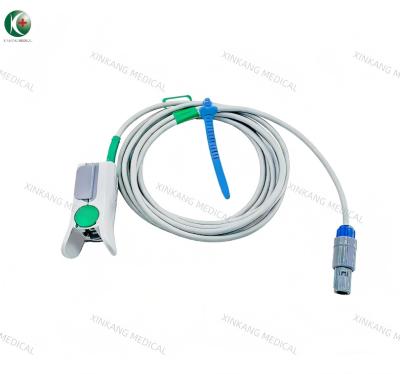 China Compatible Mindray 6 Pin 40 Degree Direct Spo2 Sensor Adult Finger Clip 2.8M for sale