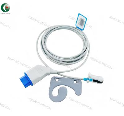 China Compatible Nihon Kohden 14Pin Direct Spo2 Sensor Adult Adult Ear Clip 2.8M for sale