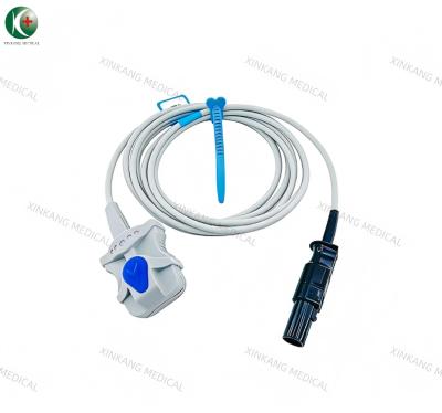 China Compatible Ohmeda 7 Pin Direct Spo2 Sensor Adult Finger Soft 2.8M for sale