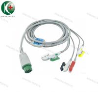 China Compatible Biolight M Series 12 Pin  ECG Cable 5 Leads Clip Type IEC for sale