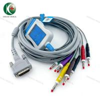 China Compatible HP 15 Pin 10-Lead EKG Cable banana Type IEC for sale