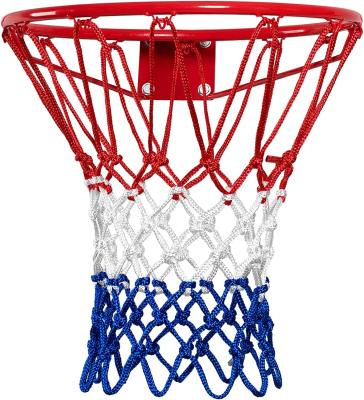 China 200g Indoor Hanging Basketball Hoop PP Material 1.8mm Black Basketball Net for sale
