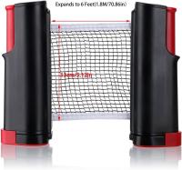 China Plastic Table Tennis Retractable Net Customized Color Retractable Ping Pong Set for sale