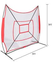 China 13.3cm Portable Target Baseball Net Customized Color Nylon Batting Cage Nets for sale
