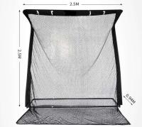China Z Shaped Golf Training Nets Nylon Fabric Black Driving Range Net 2.5m for sale