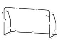 China Durable PVC Reinforced Fabric Target Foldable Football Goal Post for sale