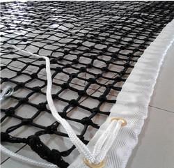 China Professional Standard Tennis Training Net Top Quality 12.8m Tennis  Net vinyl coated steel cable tennis net for sale