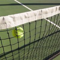 China Four Sides 3mm Long Tennis Net Training PE Material Sports Barrier Netting for sale
