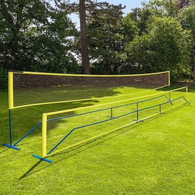 China Customized Color Beach Tennis Net Set Portable Badminton Set 1.55m For Backya for sale