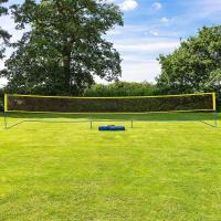 China Customized Color Beach Tennis Net Set Portable Badminton Set 1.55m For Backya for sale
