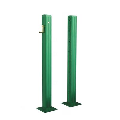 China Outdoor Inground Tennis Post for Tennis Pickleball/Volleyball/Badminton Court Tennis Post Ground Sockets for sale