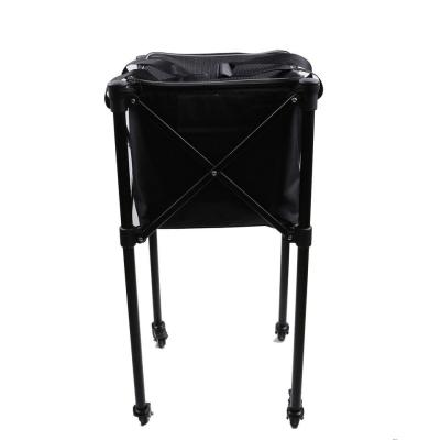 China Foldable Tennis Ball Trolley Customized Tennis Teaching Cart Tennis Ball Cart for sale