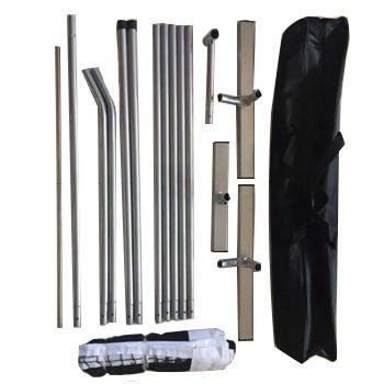 China Regulation Size Outdoor Portable Pickleball Nets Metal Posts With Carrying Bag for sale