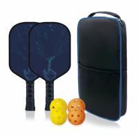 China 15mm Pickle Ball Rackets Glass Fiber Surface Pickleball Paddle And Ball Set for sale