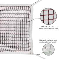 China Portable Indoor Replacement Badminton Net Size 8cm For Ball Training for sale