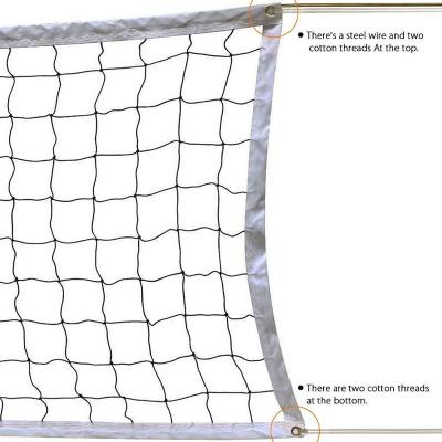 China 32ftX3ft Outdoor Volleyball Net for Sports Activities Adjustable Height for sale