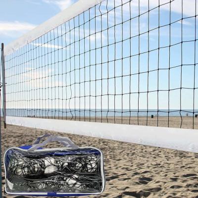 China UV Resistant Outdoor Use Portable Volleyball Net 32ftX3ft with Stakes Included for sale
