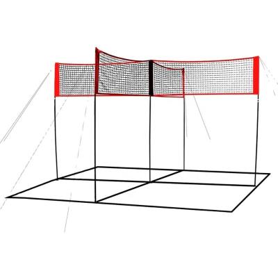 China EN71 Portable Volleyball Net Polyester Volleyball Four Square Net for sale