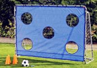 China 3 In 1 Metal Soccer Goal Power Coated Steel Target Rebound Net for sale