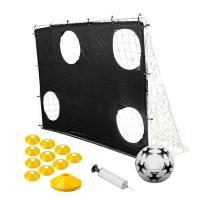 China Color Coating Replacement Football Net Rectangle Football Goal Targets for sale