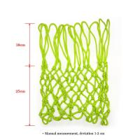 China Fluorescent Green Indoor Basketball Net 43cm Nylon Basketball Net for sale