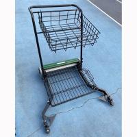China Customized Color Tennis Ball Collector Mower OEM Cart Basket Wheels for sale