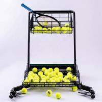 China Customized Color Tennis Ball Collector Mower OEM Cart Basket Wheels for sale