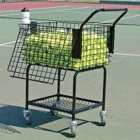 China Metals Material Portable Beach Tennis Net Durable Tennis Ball Cart for sale