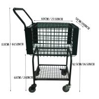 China Metals Material Portable Beach Tennis Net Durable Tennis Ball Cart for sale