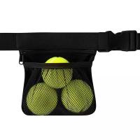 China Oxford Fabric Custom Tennis Ball Holder Bag Waist Pouch 21cm For Tennis Ball for sale