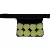 China Oxford Fabric Custom Tennis Ball Holder Bag Waist Pouch 21cm For Tennis Ball for sale