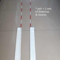 China Durable Fiberglass Foldable Volleyball Net Antennas Set Waterproof for sale
