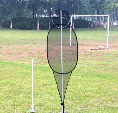 China 165cm Portable Football Rebounder Wall Black Soccer Training Dummy for sale