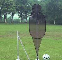 China 165cm Portable Football Rebounder Wall Black Soccer Training Dummy for sale