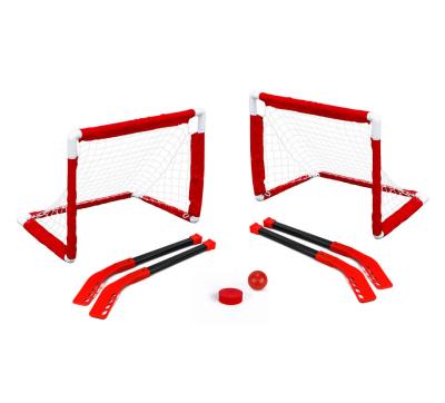 China 40cm Lacrosse Training Equipment Ground Stakes Dual Hockey Mini Net for sale
