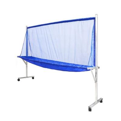 China Movable Table Tennis Catch Net Ball Collector Recycle Catcher Equipment Canvas for sale