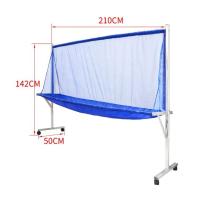 China Movable Table Tennis Catch Net Ball Collector Recycle Catcher Equipment Canvas for sale