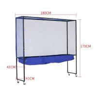 China Movable Table Tennis Catch Net Ball Collector Recycle Catcher Equipment Canvas for sale