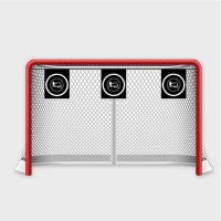 China PVC Material Hockey Net Shooting Targets 30cm Metal Hockey Targets for sale