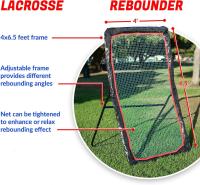 China 7ft Lacrosse Training Equipment PE Material Lacrosse Rebounder Net for sale