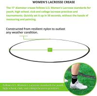 China 45cm Lacrosse Training Equipment Portable Lacrosse Crease With Weights for sale