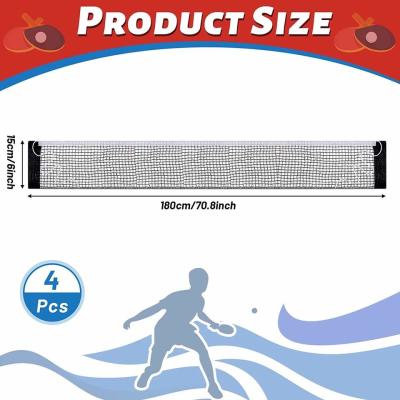China Adjustable Portable Ping Pong Net 15cm Height 2.8m Width Black Color for sale