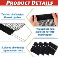 China Customized Portable Ping Pong Net Retractable Portable Table Tennis Net for sale