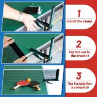 China Customized Portable Ping Pong Net Retractable Portable Table Tennis Net for sale