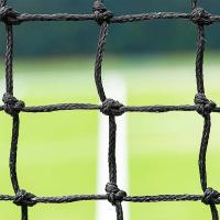China PE Braided Portable Beach Tennis Net Knotless PVC Tarpauline tennis net for sale