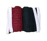 China Nylon Twined Replacement Badminton Net Set Red White With Polyester Rope for sale