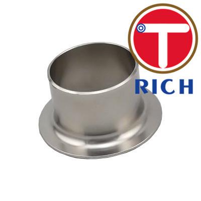 China 304 316l Stainless Steel Pipe Fitting Tube End Silver Color With Polishing Surface for sale